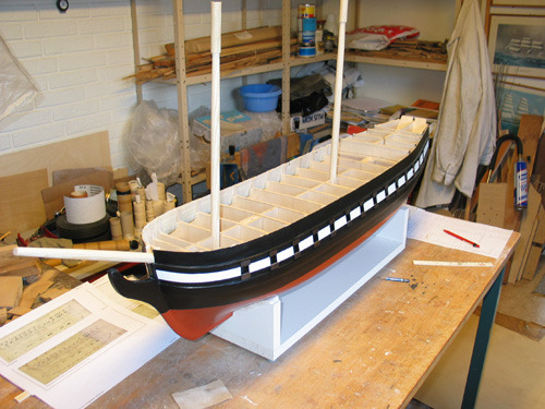 Modellen er bygget i skala 1:48 og udført i 2004.