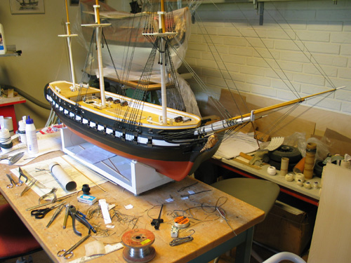 Modellen er bygget i skala 1:48 og udført i 2004.