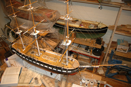 Modellen er bygget i skala 1:48 og udført i 2004.